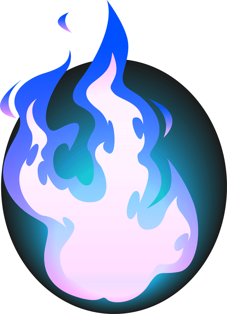 free burning blue fire frames borders flame vector 395817