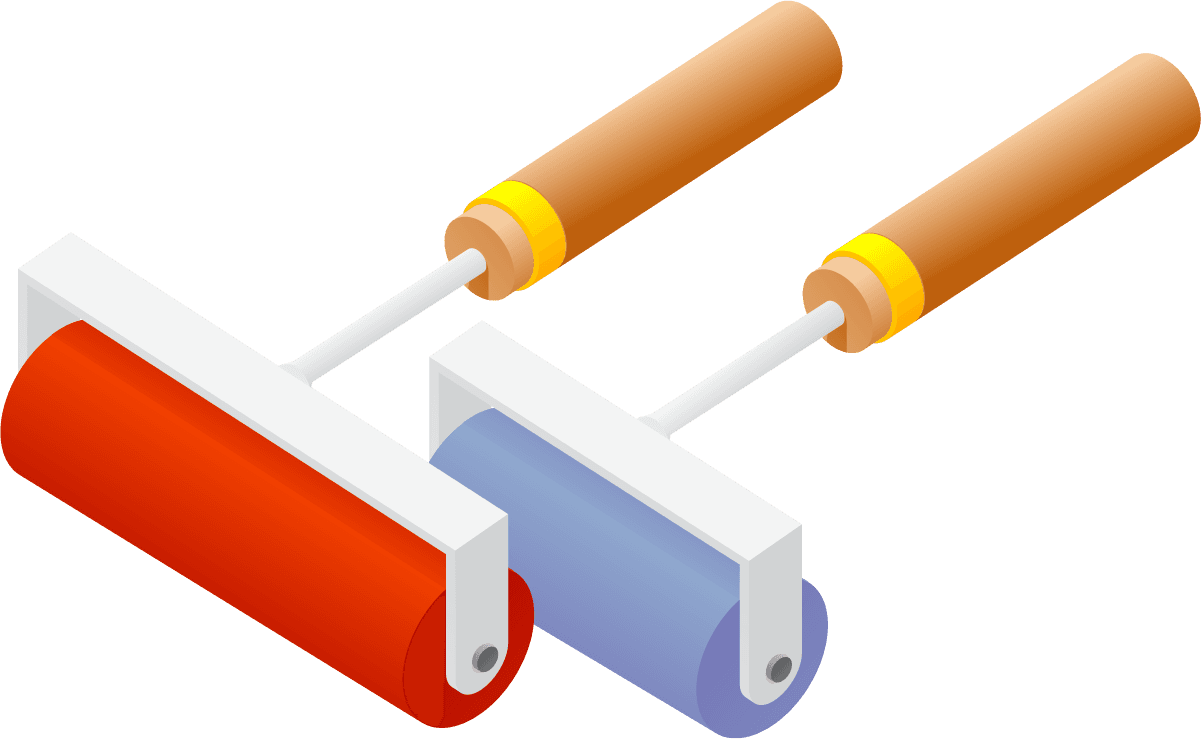 free paint tools and paint the walls vector 247168